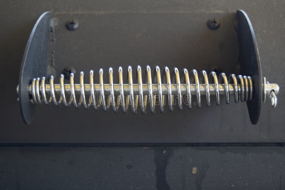 Spring BBQ Lid Handle stock image. Image of detail, closeup - 120735567