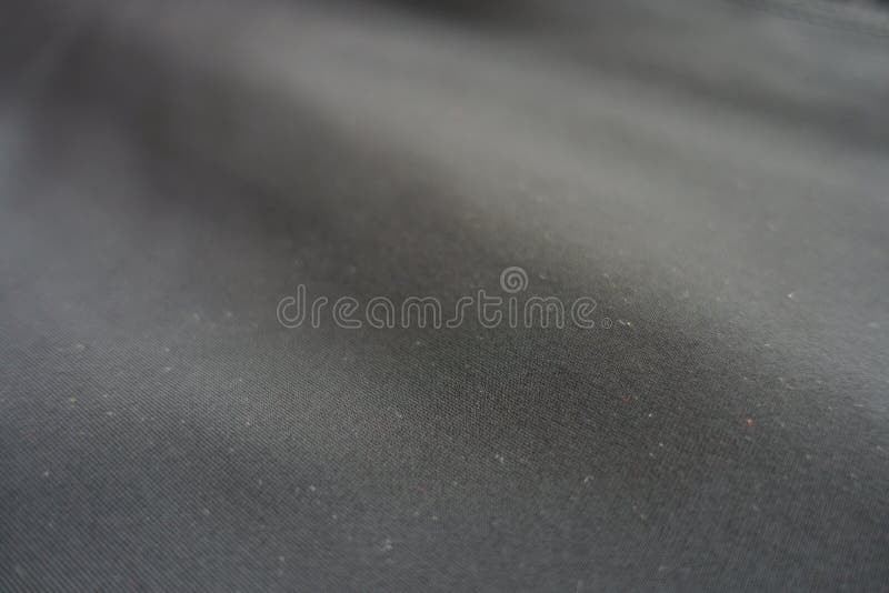 Close View of Simple Black Polyester Fabric Stock Image - Image of ...