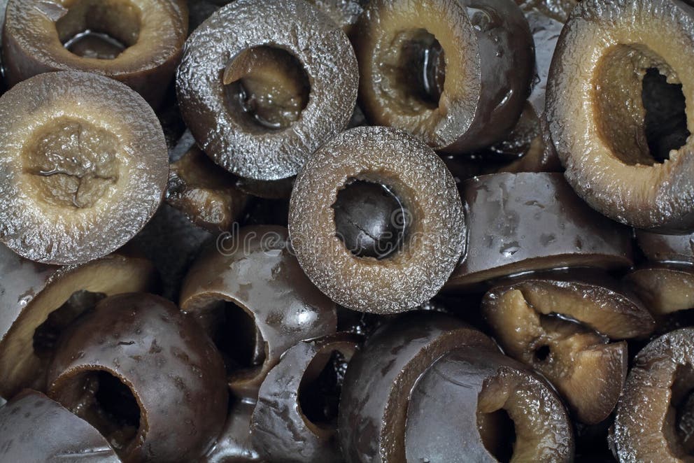 Close View Sliced Ripe Olives Stock Photo - Image of olives, food: 21552654