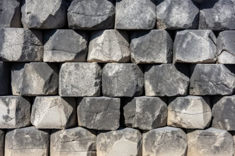 Close View of Stone Blocks on Pyramid Stock Illustration - Illustration ...