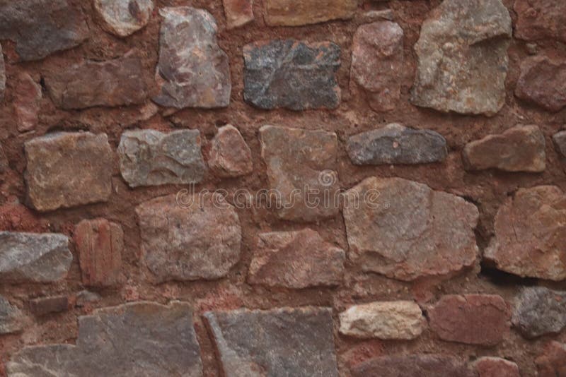 Close View of the Stone Walls in New Delhi Stock Image - Image of ...