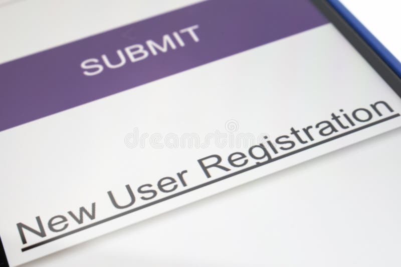 A Close View of Submit Button on Mobile Screen with White Background ...