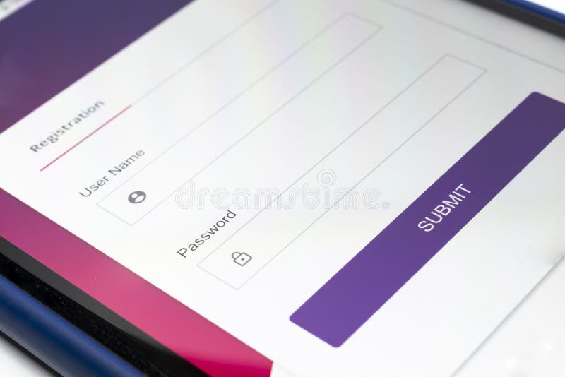 A Close View of Submit Button on Mobile Screen with White Background ...