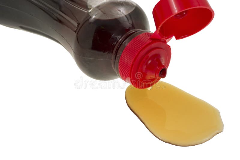 Close View Syrup Spilling from Container Stock Photo - Image of ...