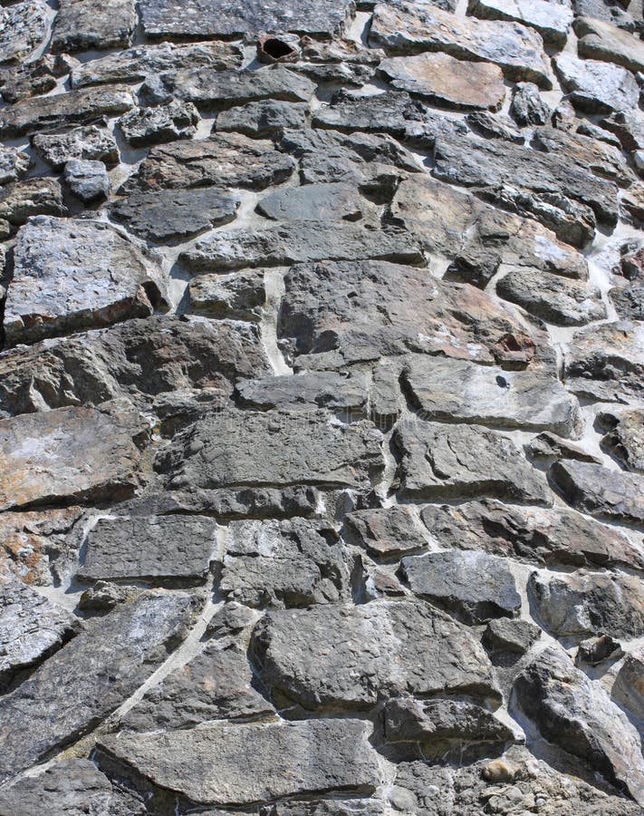 Close View of Tower Built from Stone Stock Image - Image of tower ...