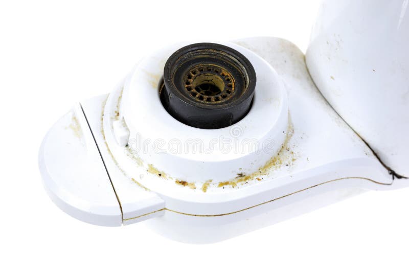 Close View of Used Water Filter Stock Photo - Image of close, plastic ...