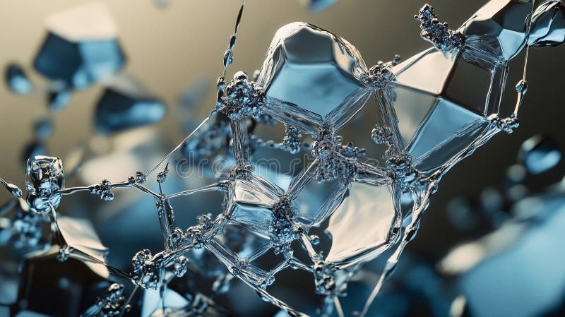 Complex Arrangement of Water Molecules Captured in High Detail ...