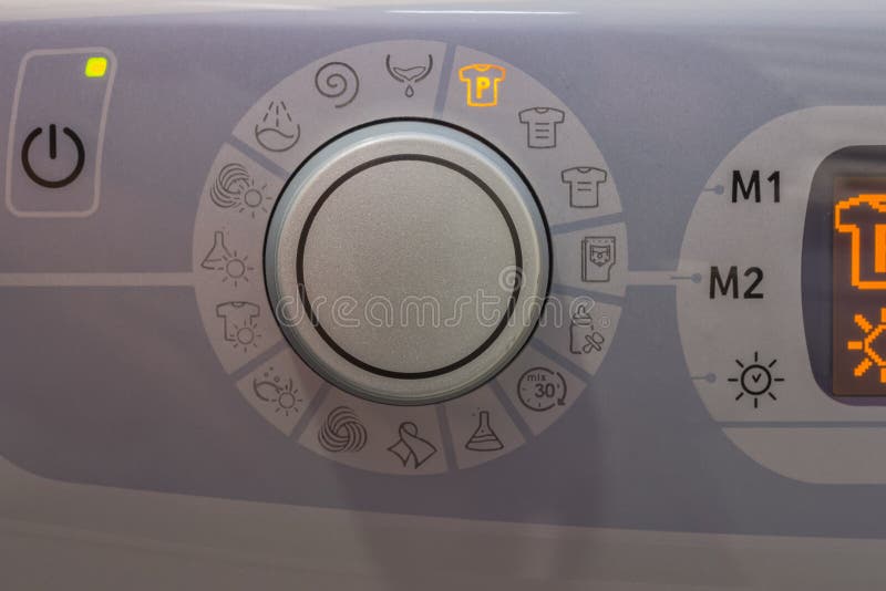 Close of Washing Machine Knob 3 Stock Photo - Image of front ...