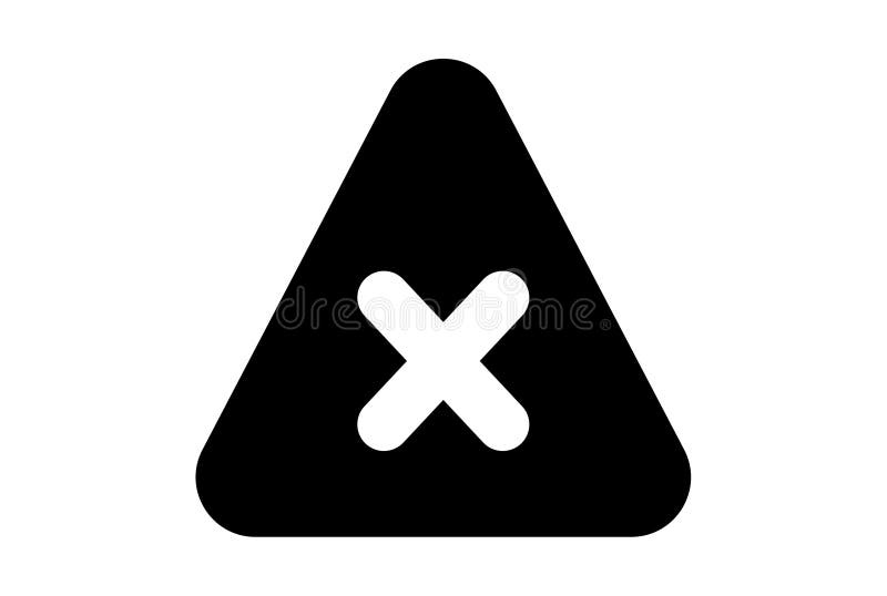 Close Web Icon Black Cross X Symbol App Sign Art Stock Illustration ...