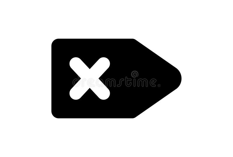 Close Web Icon Black Cross X Symbol App Sign Art Stock Illustration ...