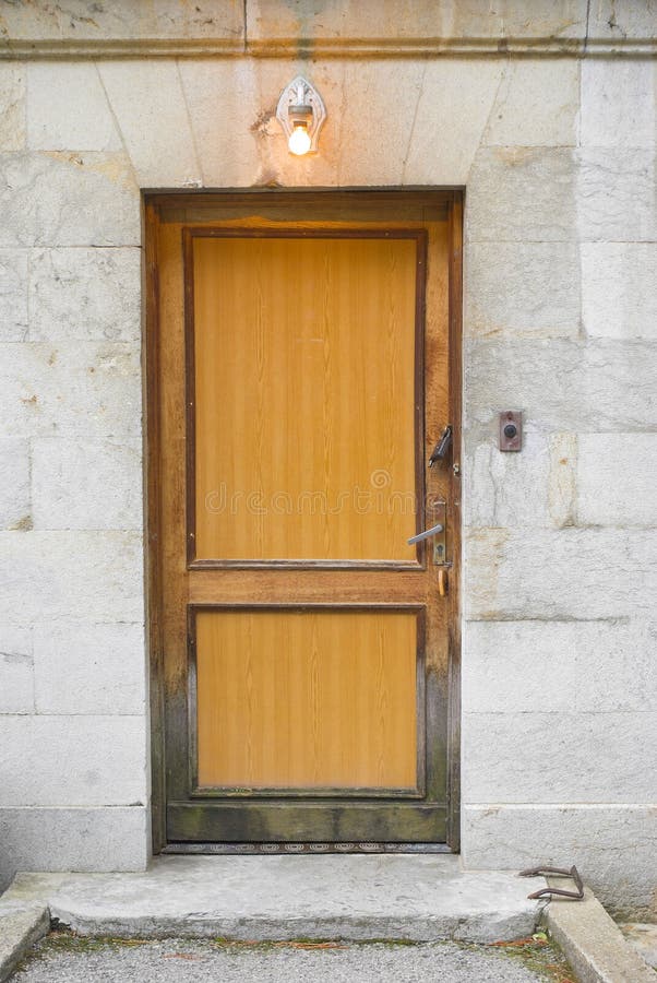 Closed back door stock image. Image of building, closed - 18565443