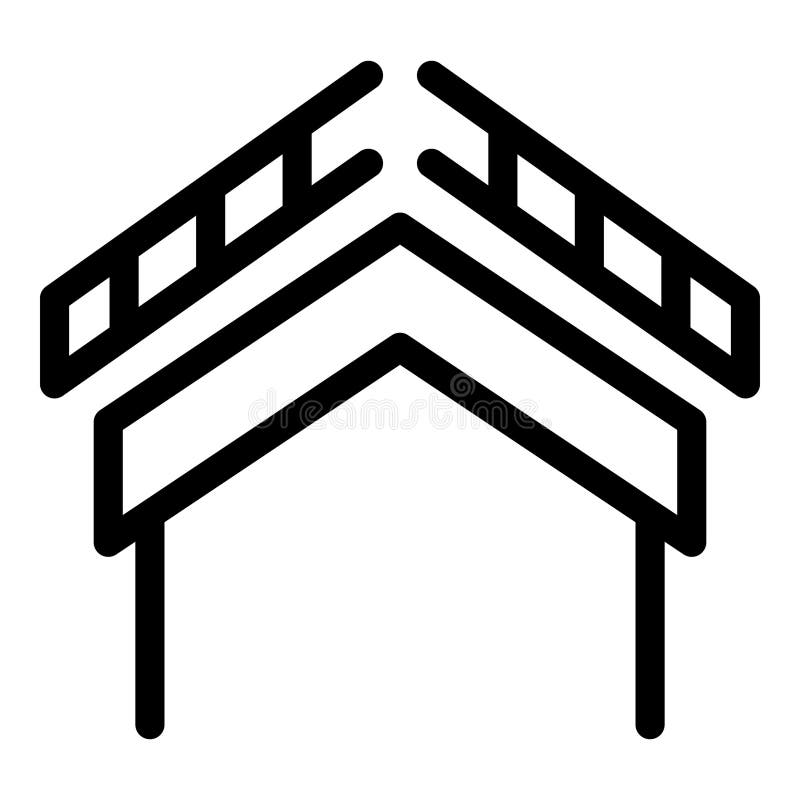 Closed Barrier Gate Blocking Access with Striped Plank Stock Vector ...