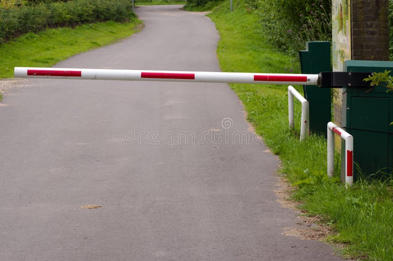 Closed barrier stock photo. Image of walkway, shut, dense - 74252344