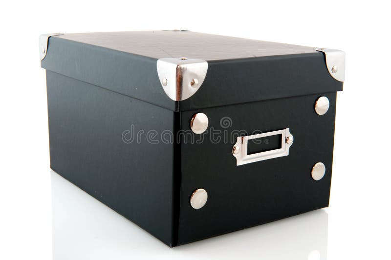 Closed black box stock image. Image of carton, parcel - 9514605