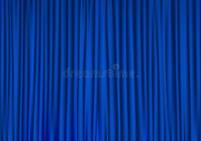 Blue curtains 1 stock illustration. Illustration of fabric - 148162299