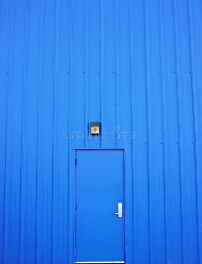 Closed blue door stock photo. Image of architecture, wall - 16849196