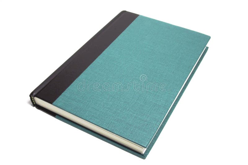 Isolated Blank Blue Hardback Book Stock Photo - Image of studio, colour ...