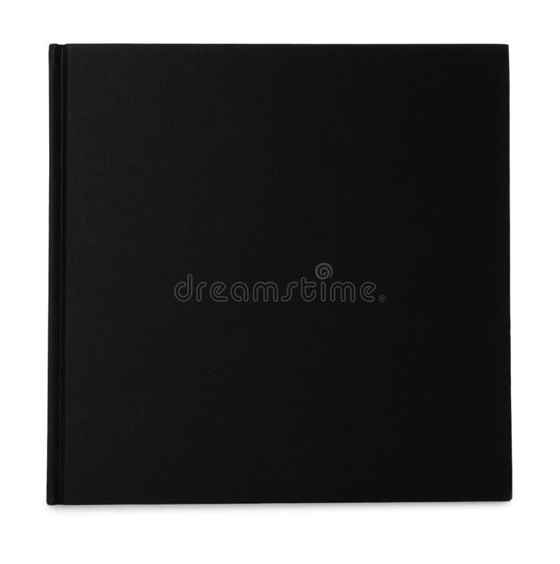 Closed Book with Black Hard Cover Isolated on White Stock Image - Image ...