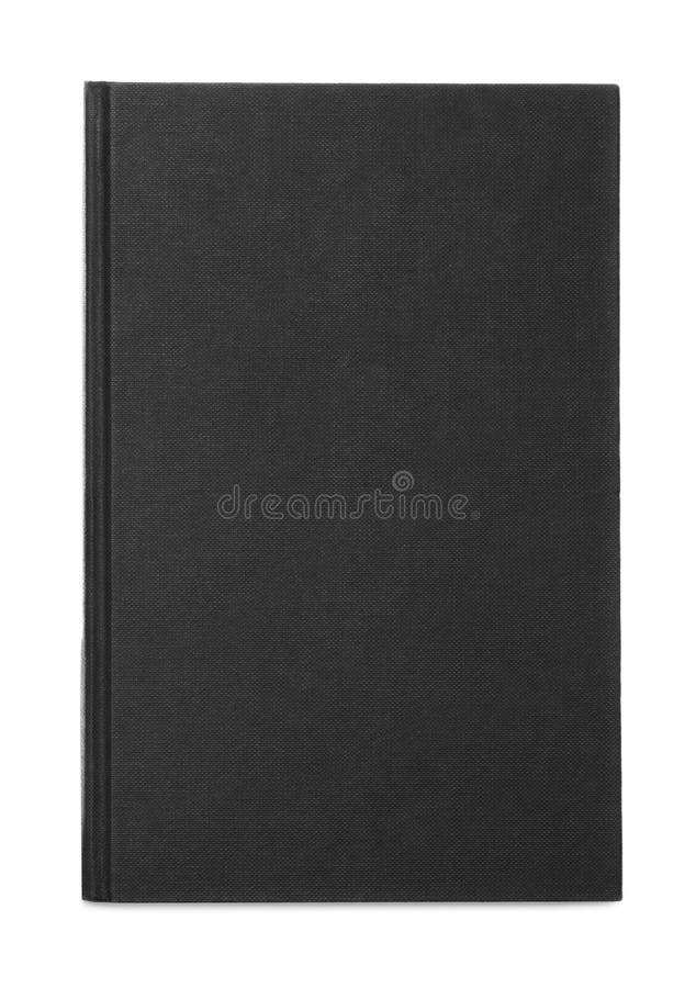 Closed Book with Black Hard Cover Isolated on White Stock Photo - Image ...