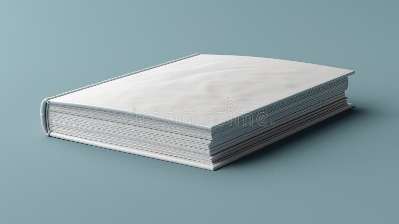 A Closed Book on a Blue Background Stock Image - Image of geometric ...