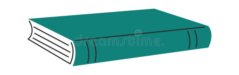 Closed Book Flat Icon Learning at School Stock Vector - Illustration of ...