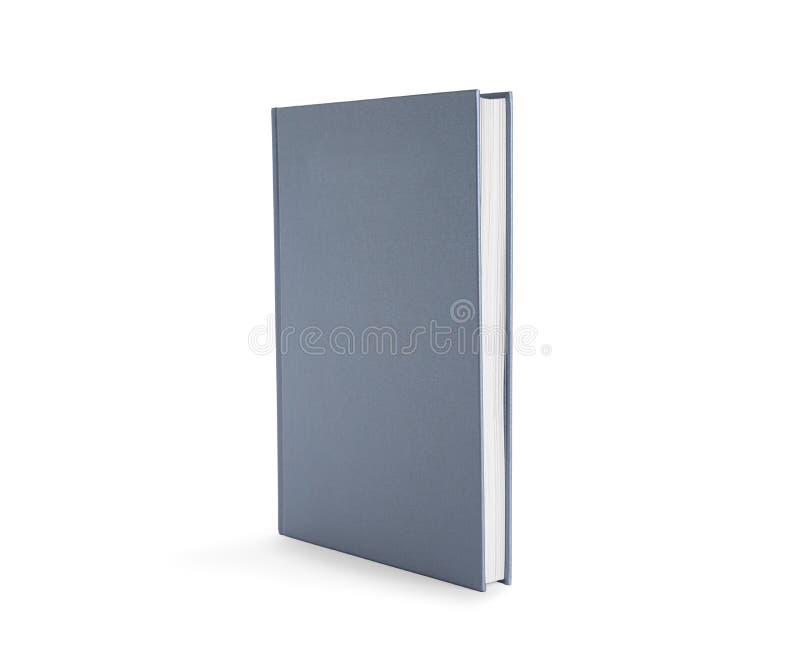 Closed Book with Hard Cover on Light Grey Table, Top View. Space for ...