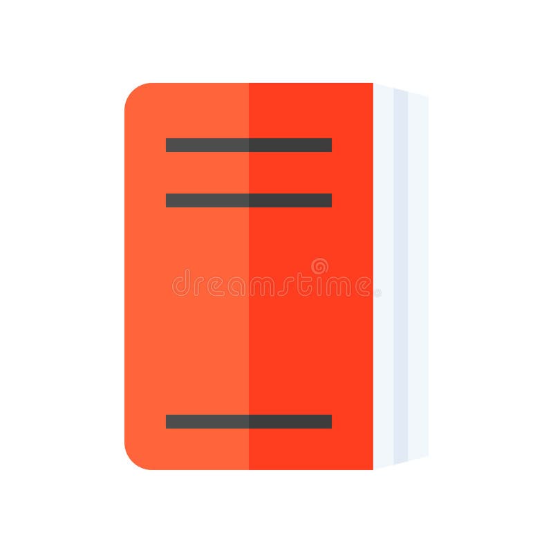 Book Closed Flat Style Icon Stock Vector - Illustration of flat, vector ...