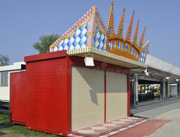 Closed Booth stock photo. Image of stand, abandoned, shuttered - 25390666