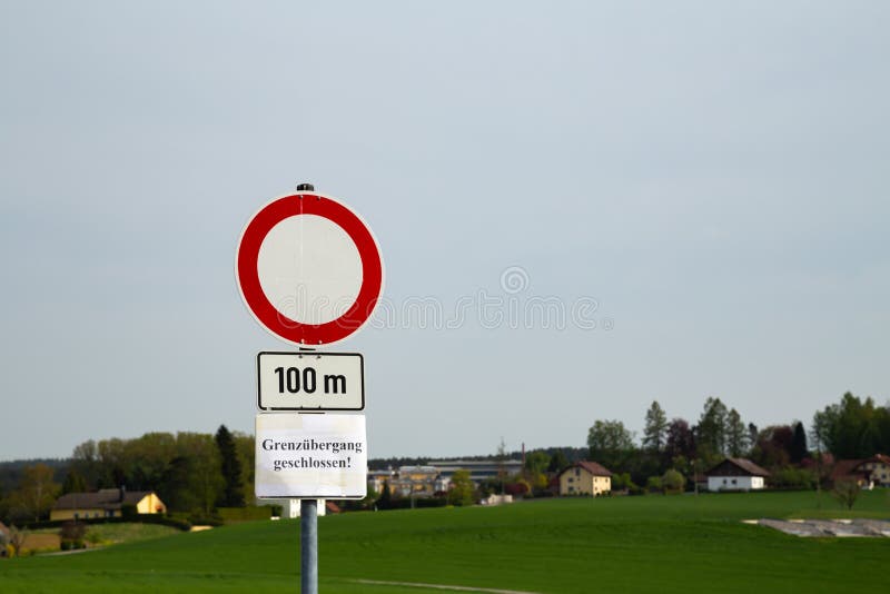 Border Checkpoint with Security Fence Stock Photo - Image of danger ...