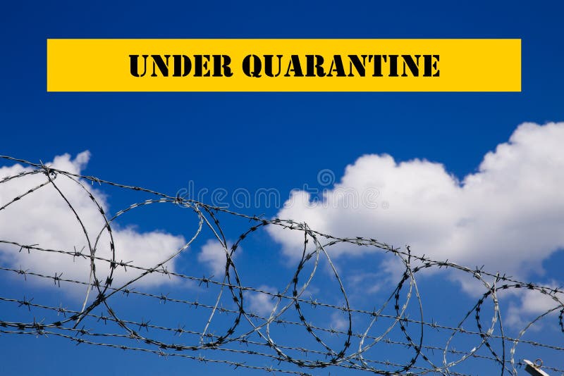 Closed Borders Due To Coronavirus Outbreak. Quarantine Zone Concept ...