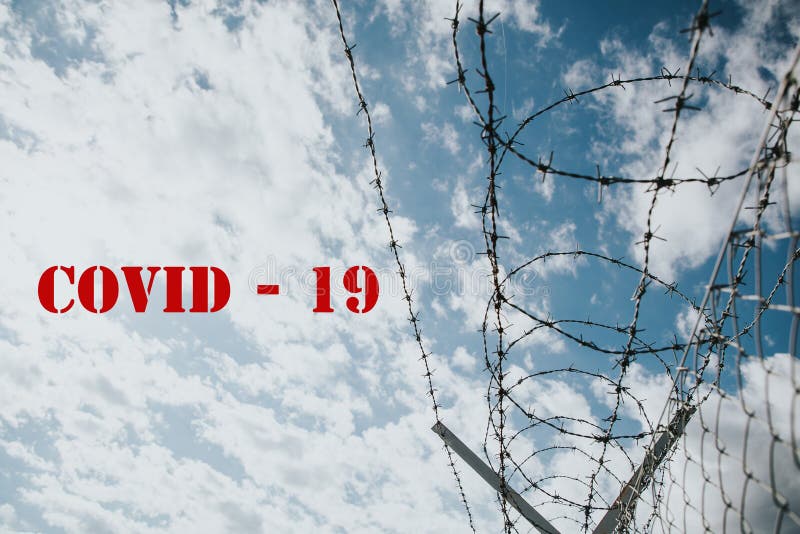 Closed Borders Due To Coronavirus Outbreak. Quarantine Zone Concept ...