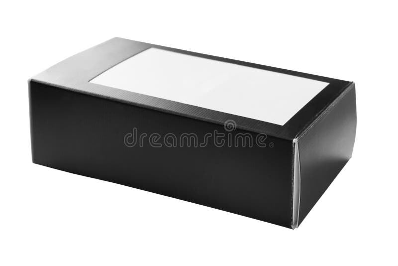 Closed box isolated stock photo. Image of blank, design - 182924328
