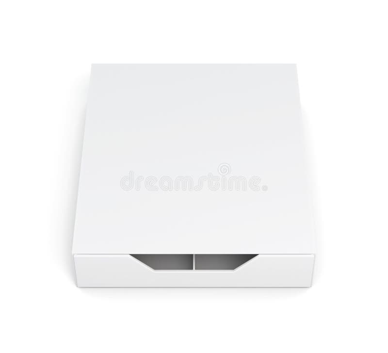 Closed Box on White Background. 3d Rendering Stock Illustration ...