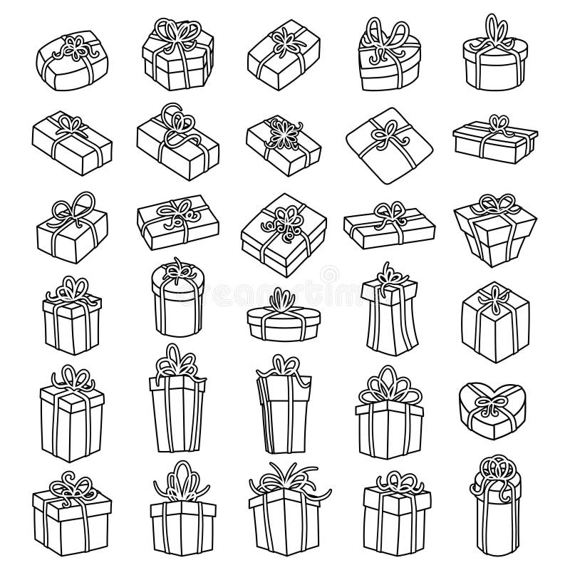 Different Sized Gift Boxes Stock Illustrations – 110 Different Sized ...