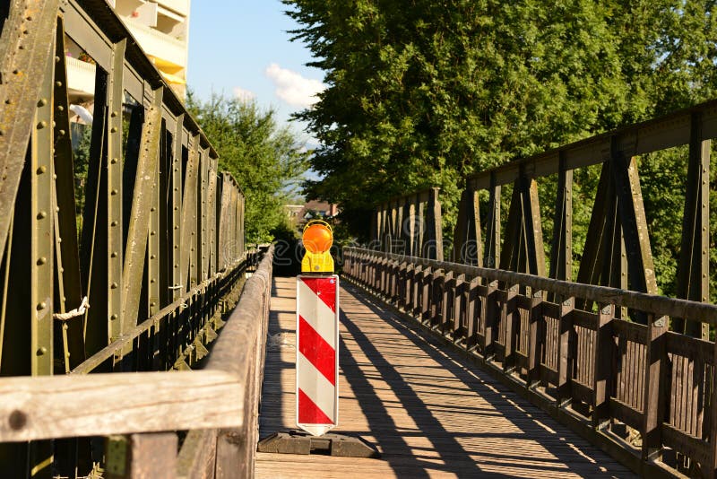 Closed bridge stock image. Image of closed, danger, warning - 33422247