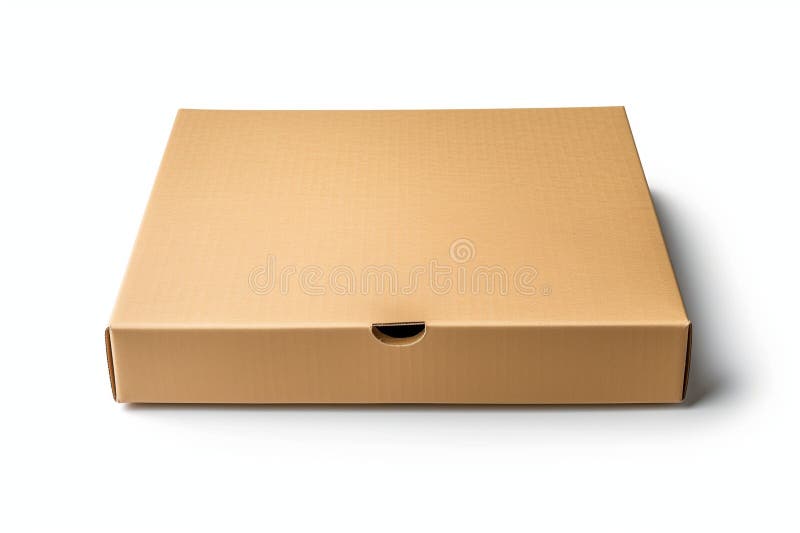 Closed Brown Cardboard Box Ready for Delivery or Storage. Stock Photo ...