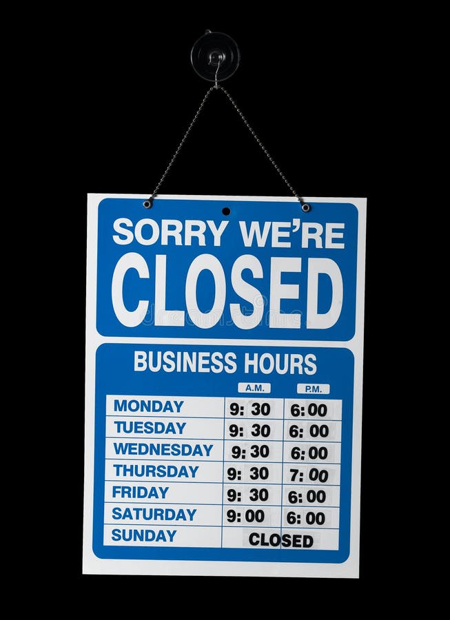 Closed business sign stock photo. Image of classic, business - 44889482