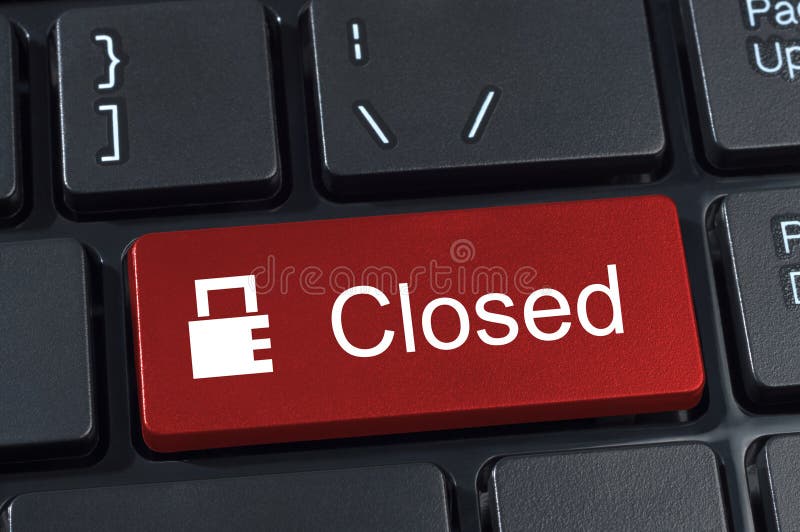 Closed Button Keyboard with Icon Padlock. Stock Illustration ...