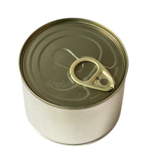 Closed Can with Drops of Condensate Stock Photo - Image of cold, steel ...