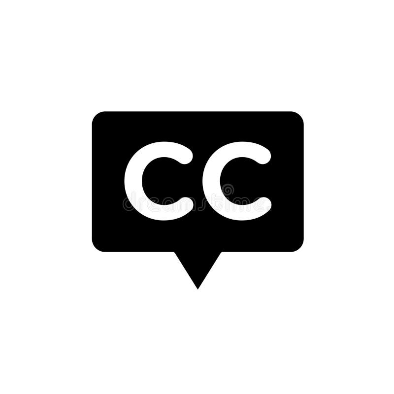 Closed Caption Icon Set. Video Captions and Subtitle Vector Symbol in a ...