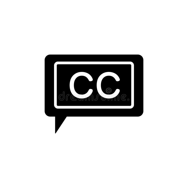 Closed Caption Icon Set. Video Captions and Subtitle Vector Symbol in a ...