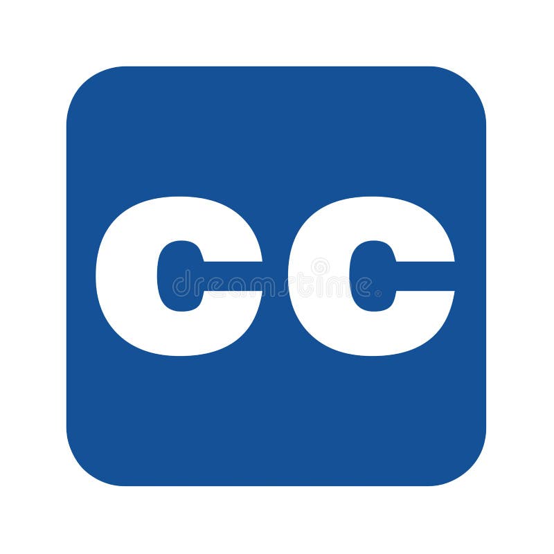 Closed Captioning Symbol Icon Stock Illustration - Illustration of ...