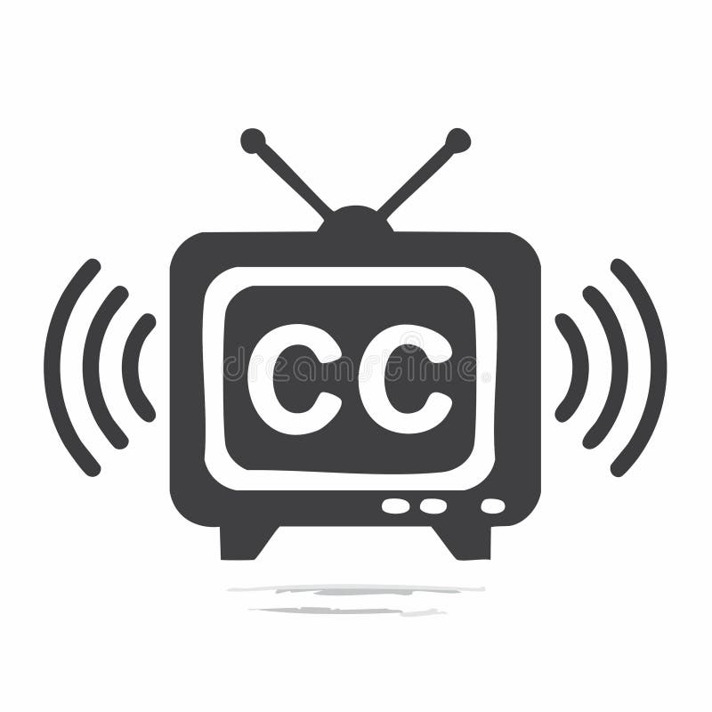 Closed Captioning Tv Icon Stock Illustrations – 14 Closed Captioning Tv ...