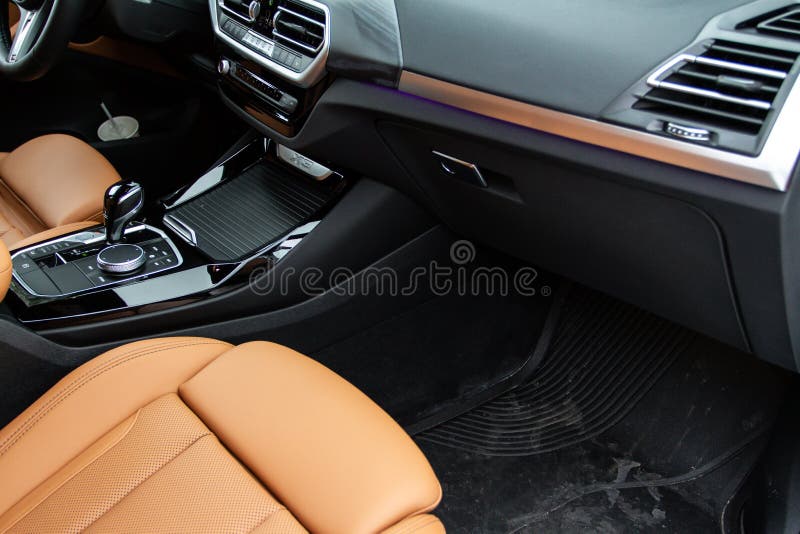 Closed Car Compartment for Cup Holders on the Dashboard. All-wheel ...