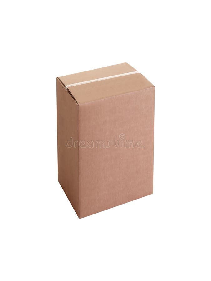 Closed cardboard box stock image. Image of warehouse - 126609807