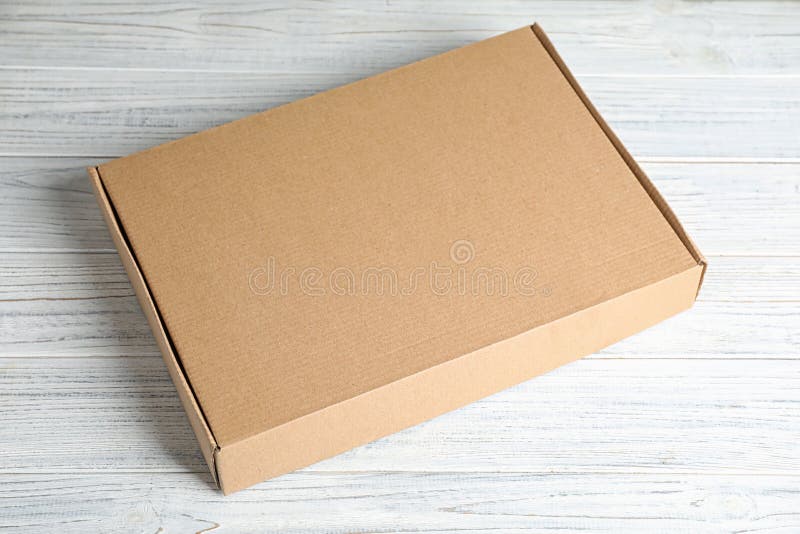 Closed cardboard box stock image. Image of board, packaging - 158977277