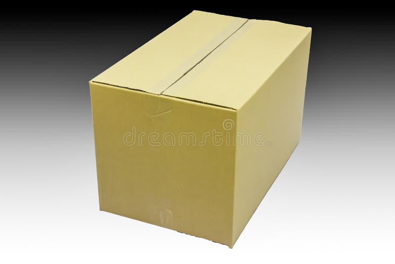 Closed cardboard box stock image. Image of closed, warehouse - 48391915
