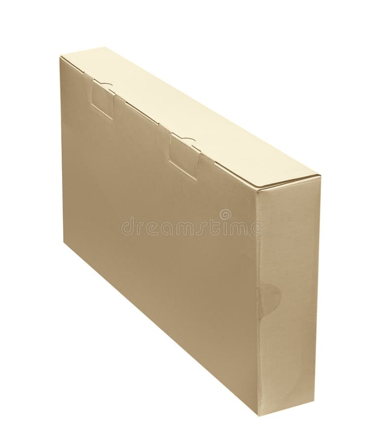 Closed Cardboard Packaging Box for Gadget, Stock Image - Image of ...