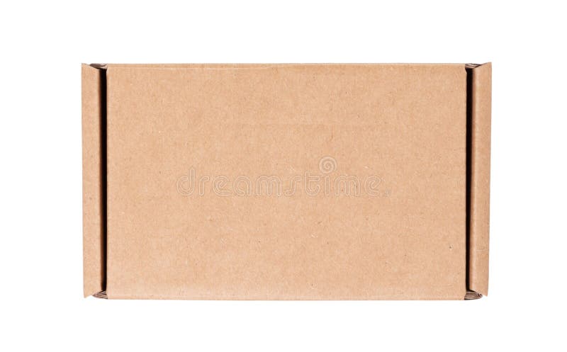 Closed Cardboard Box, Isolated Stock Image - Image of equipment ...