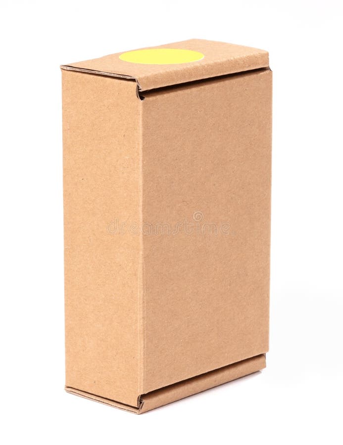 Closed Cardboard Box, Isolated Stock Image - Image of equipment ...